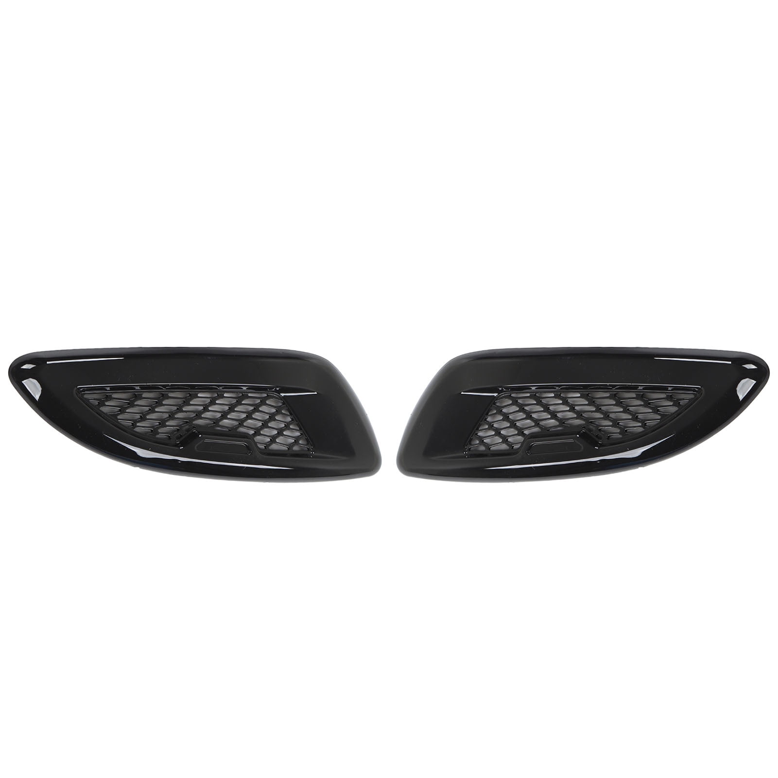 Dynamic Style Gloss Black Bonnet Grille Air Vent Trims Add On ...