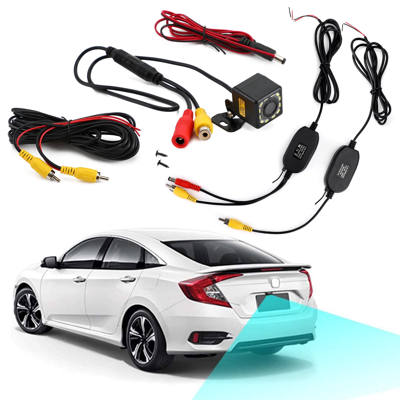 Dynamic Trajectory Wireless 150潞 Hd Reverse Backup Parking Camera Night ...