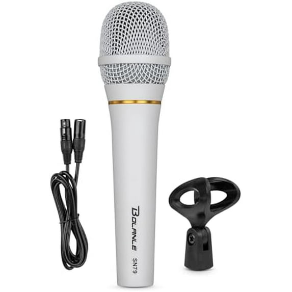 Dynamic Vocal Microphone with Shock-Mounted Cartridge,Steel Mesh Grille ...