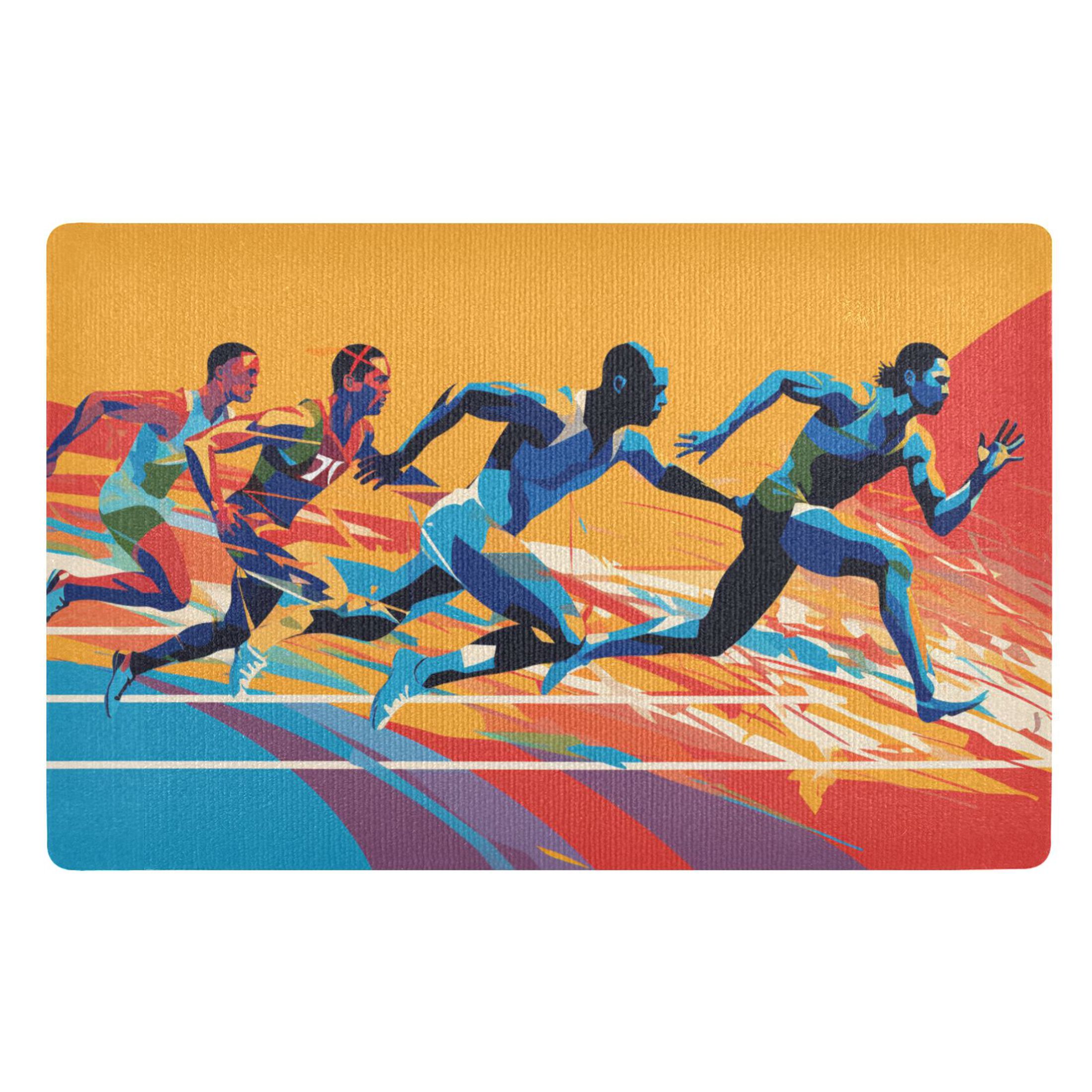 Dynamic and Energetic Athletes Floor Door Mat Outdoor Indoor for Home ...