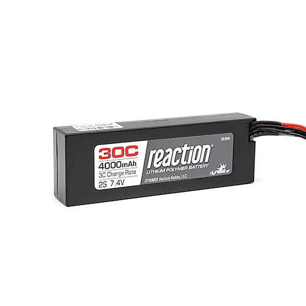 Dynamite 7.4V 4000mAh 2S 30C Reaction Hardcase LiPo Battery EC3 ...