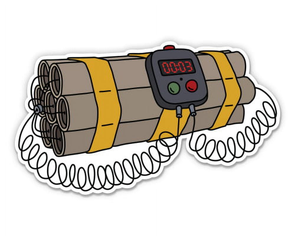 Dynamite Explosive - 12" Vinyl Sticker Waterproof Decal - Walmart.com