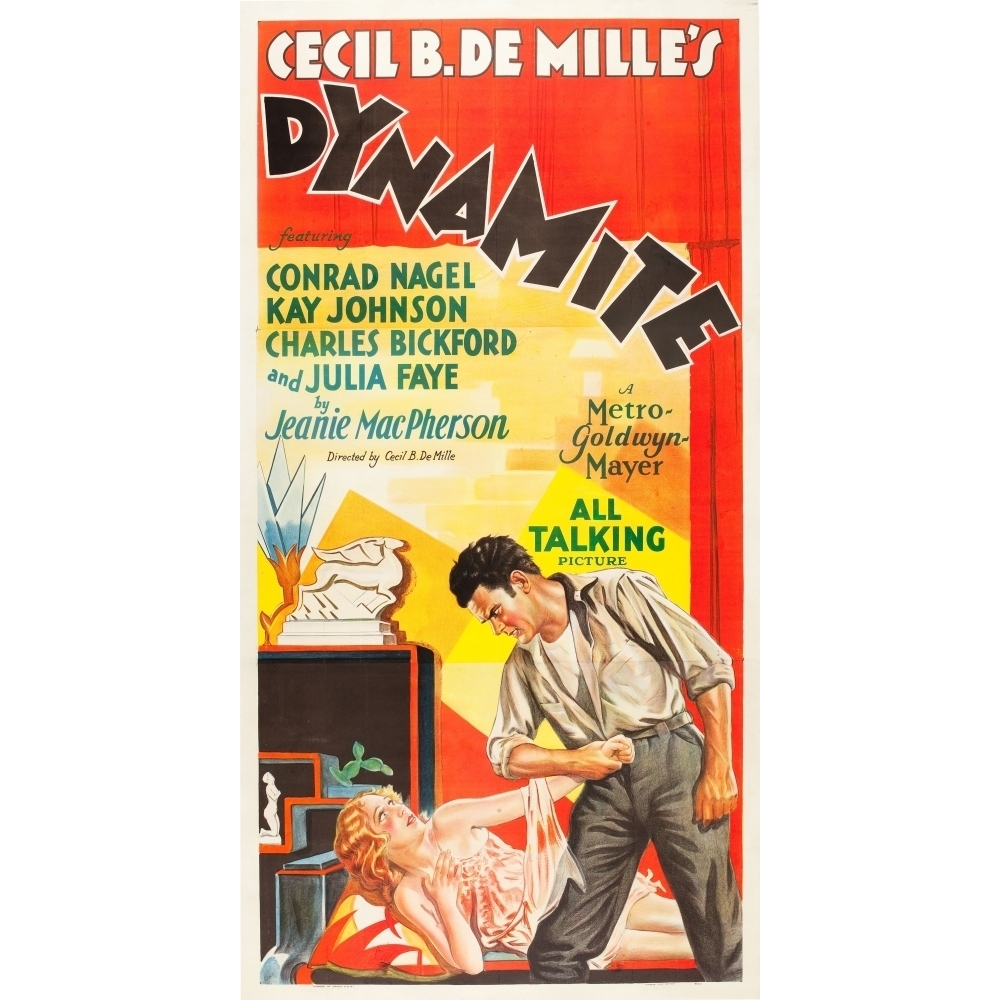 Dynamite L-R: Kay Johnson Conrad Nagel On Us Poster Art 1929 Movie ...