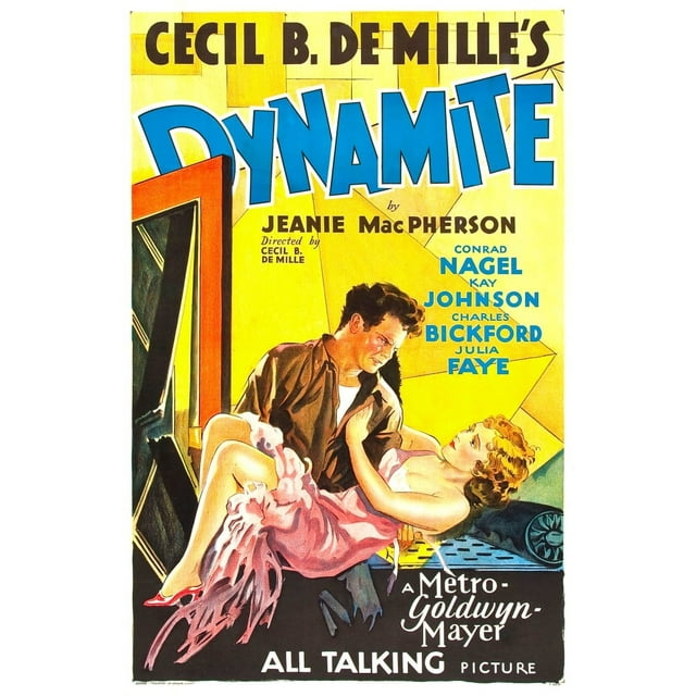 Dynamite Poster Art From Left: Charles Bickford Kay Johnson 1929 Movie ...
