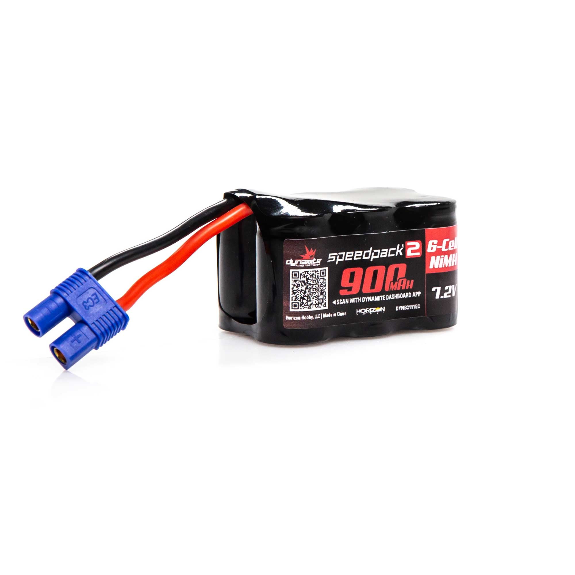 Dynamite SPEEDPACK2 7.2V 900MAH 6 CELL NiMh 3+3 EC3 DYNB2111EC Car ...