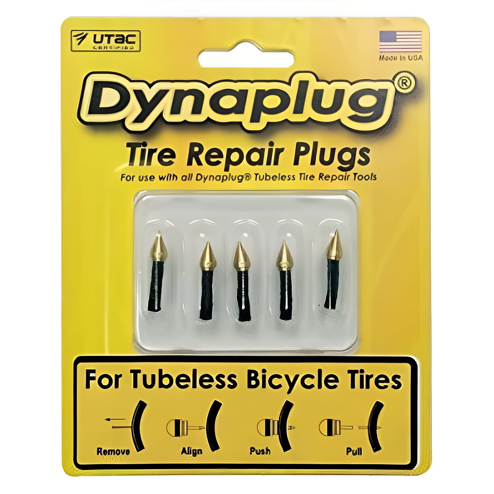 Dynaplug Bicycle Tubeless Tire Repair Plugs - Soft Tip - Brass ...