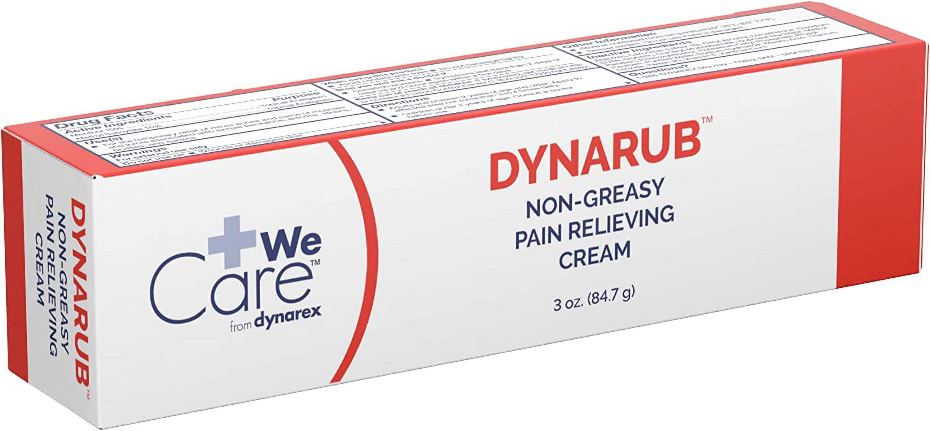 Dynarex 1135 DynaRub Cream 3 oz. (Case of 72) - Walmart.com