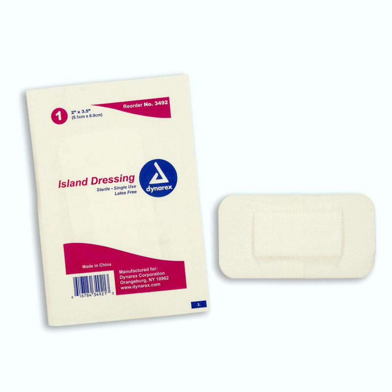 Dynarex 3492 Island Dressing Sterile indvidually bagged 2 in x 3.5 ...