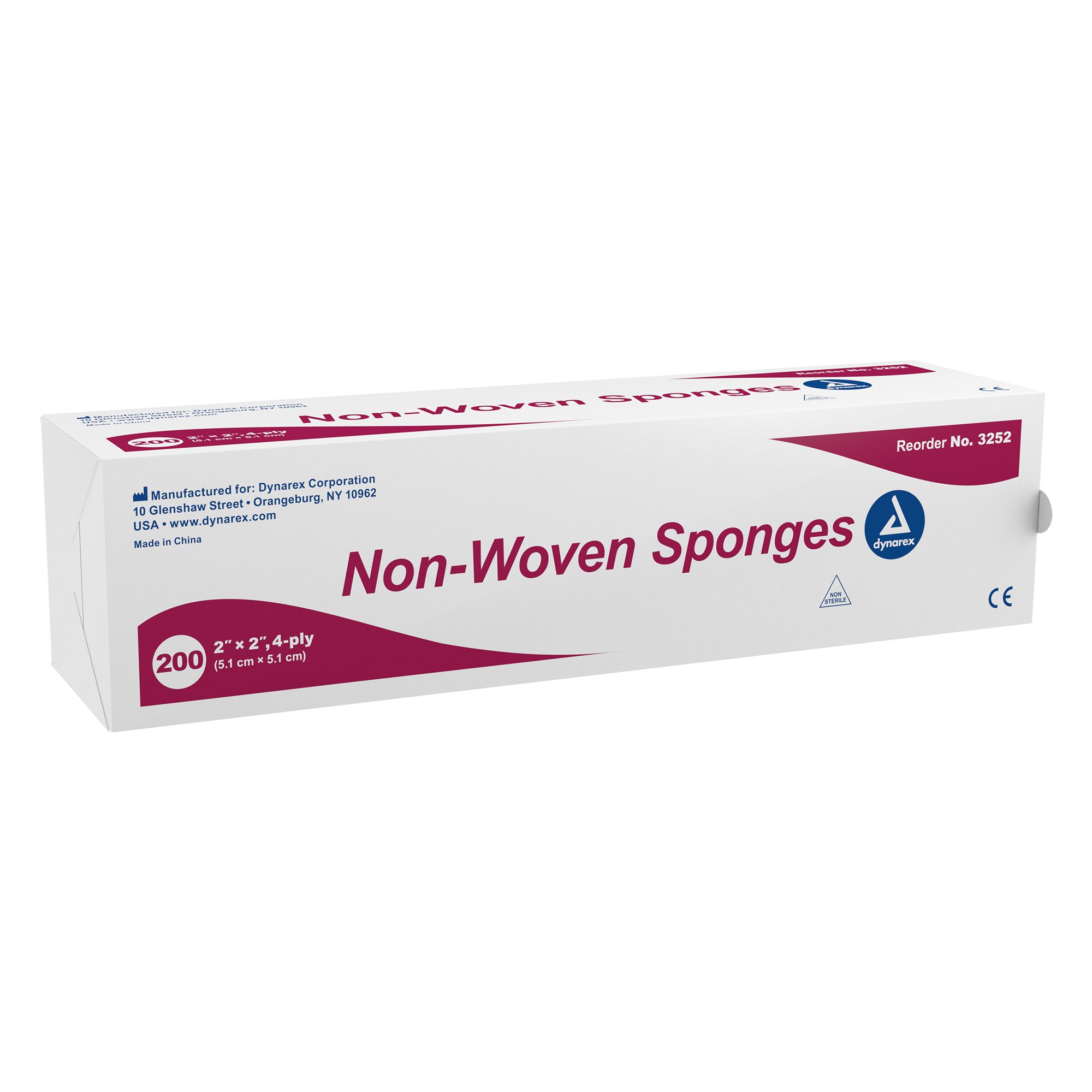 Medline, MIINON25412, Nonsterile Woven Gauze Sponges, 200 / Box, White ...