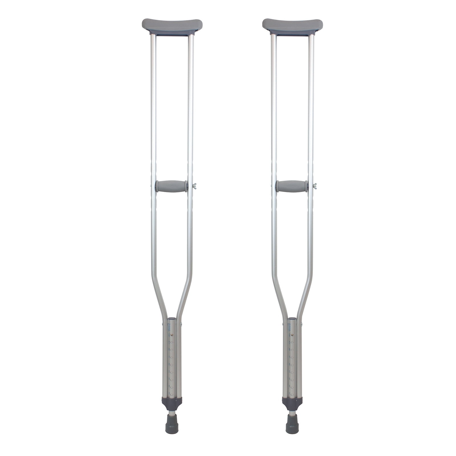 Dynarex Aluminum Crutch-Tall Adult Size, 5'10" to 6'6", Push-Button ...