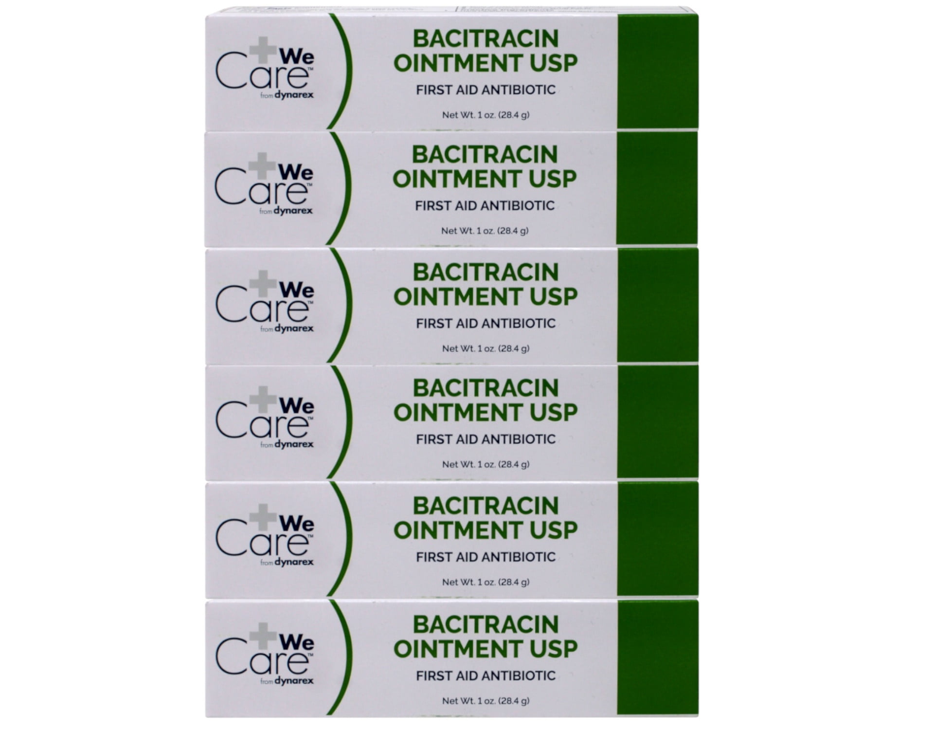 Dynarex Bacitracin First Aid Antibiotic Ointment, 1Oz Tube, 6 Pack ...