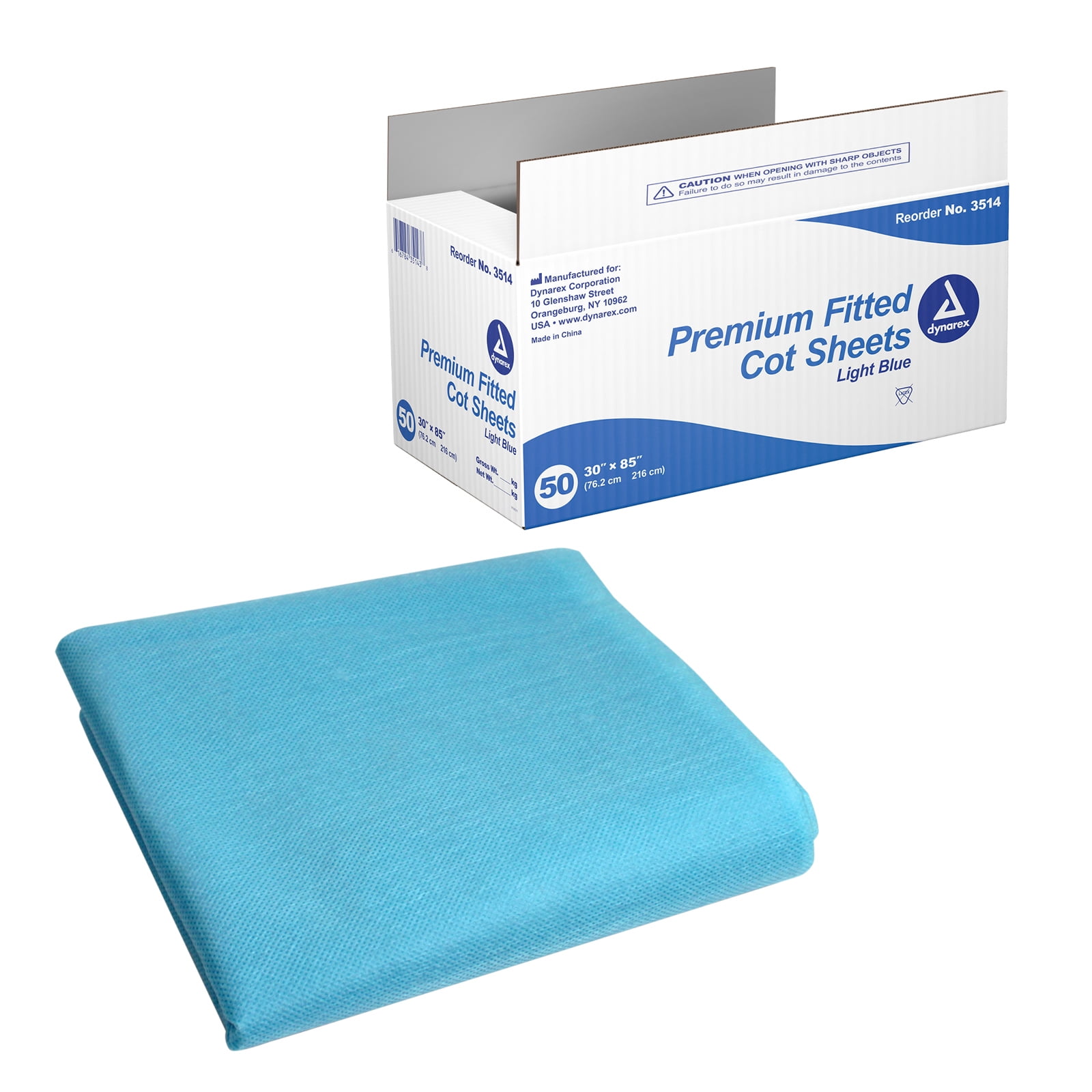 Dynarex Disposable Bed Sheets, Medical Cot Sheets & Covers for Mattress ...