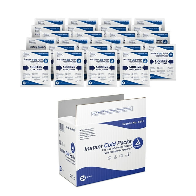 Dynarex Medical Disposable Ice Packs - Instant Cold Packs for First Aid ...