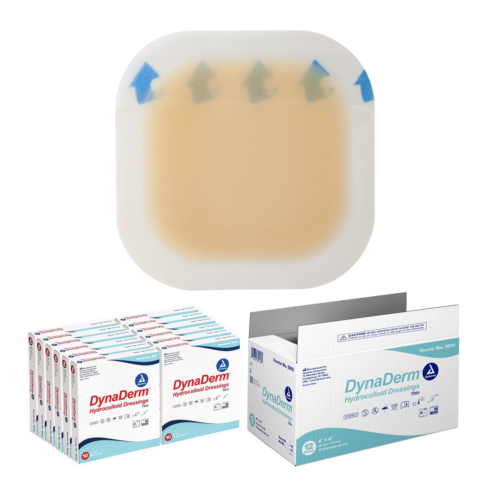 Dynarex DynaDerm Hydrocolloid Dressings, Sterile Moist Bandages Used ...