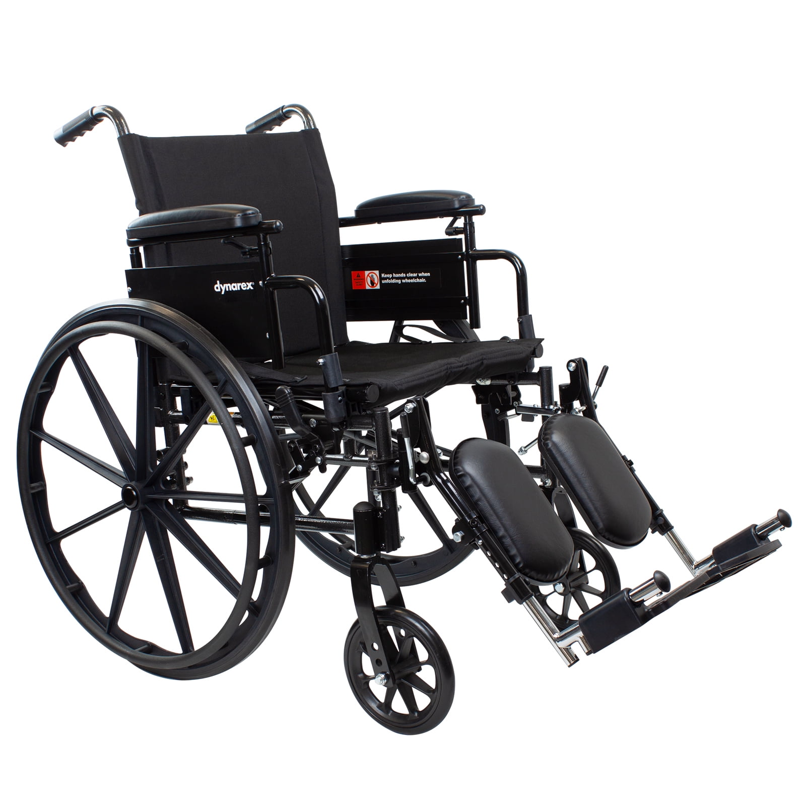Dynarex DynaRide Series 4 X-Lite Wheelchair with Elevated Leg Rest ...