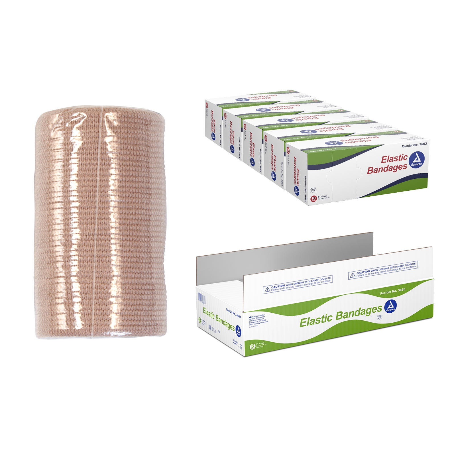 Dynarex Elastic Wrap Bandages, Outstanding Compression and Stretch ...