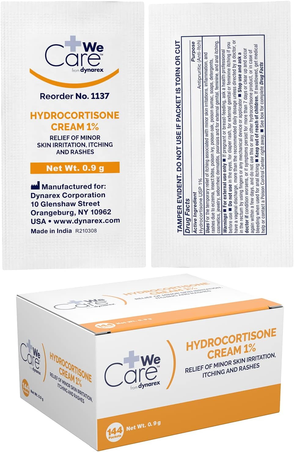 Dynarex Hydrocortisone Cream - Topical Anti-Itch Hydrocortisone ...