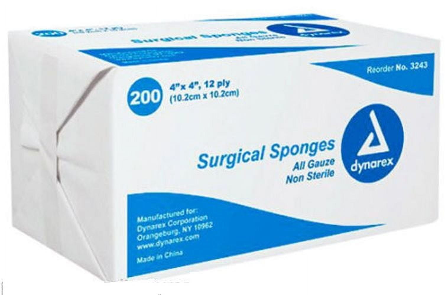 Dynarex - Non-Sterile Surgical Sponges - 12ply Gauze Philippines | Ubuy