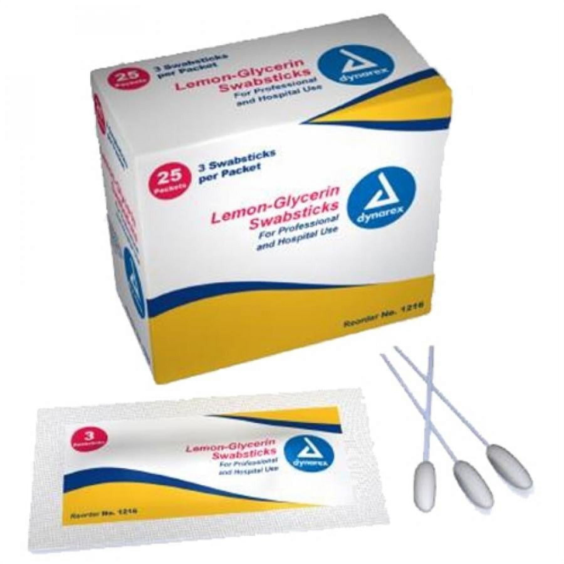 Dynarex Oral Swabstick, Lemon Glycerin, 750 Count - Walmart.com