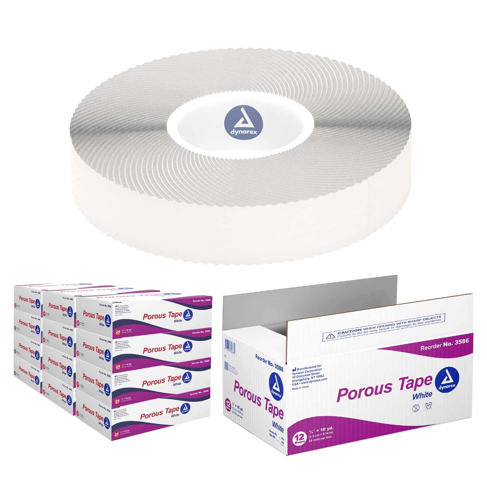 Dynarex Porous Tape - Medical Tape for Wound Care - Non Sterile, Easy ...