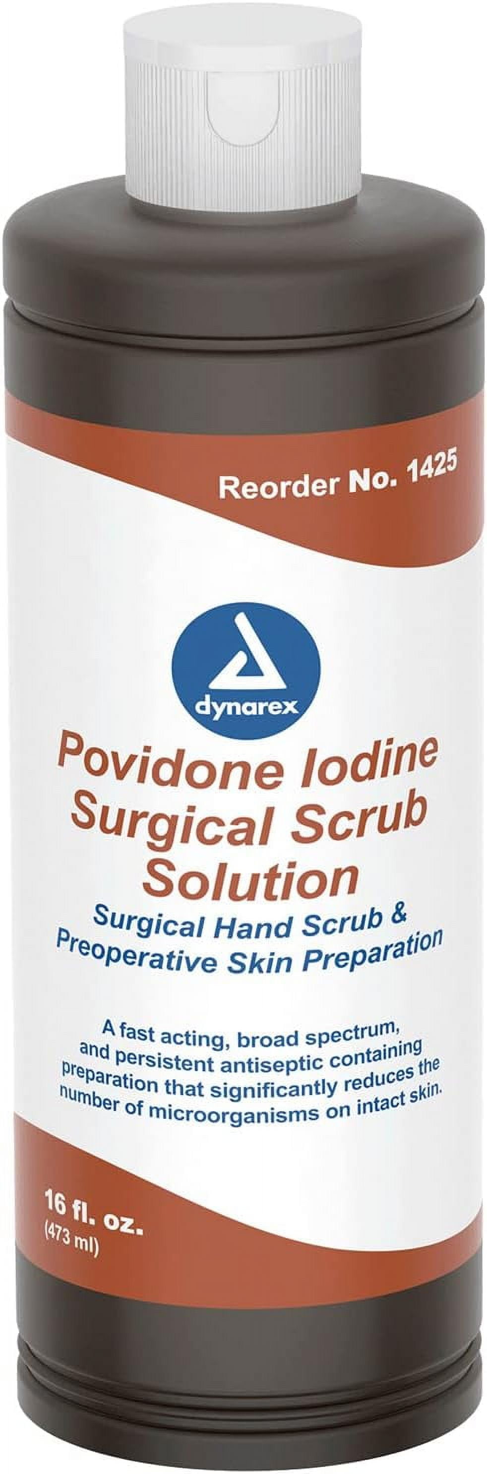 Dynarex Povidone-Iodine Scrub Solution, Antiseptic Solution for Skin ...
