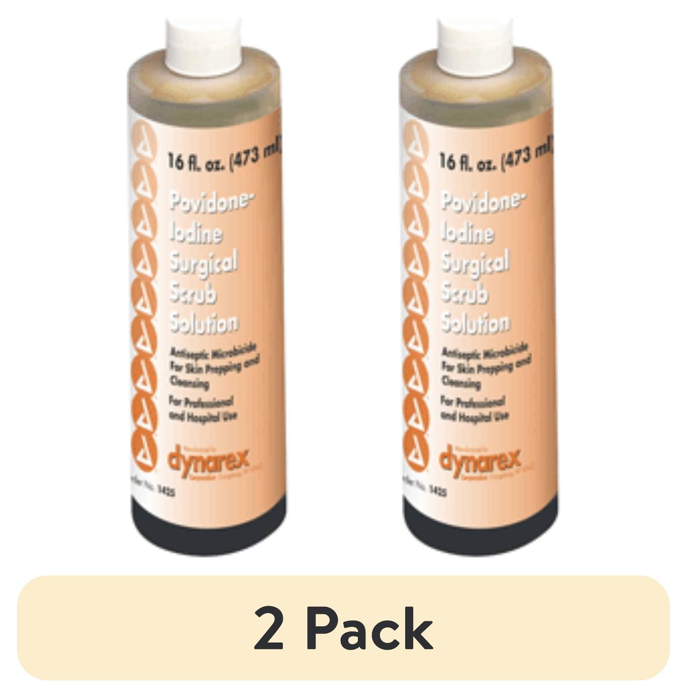 (2 pack) Dynarex Povidone-Iodine Surgical Scrub Solution 16 oz ...