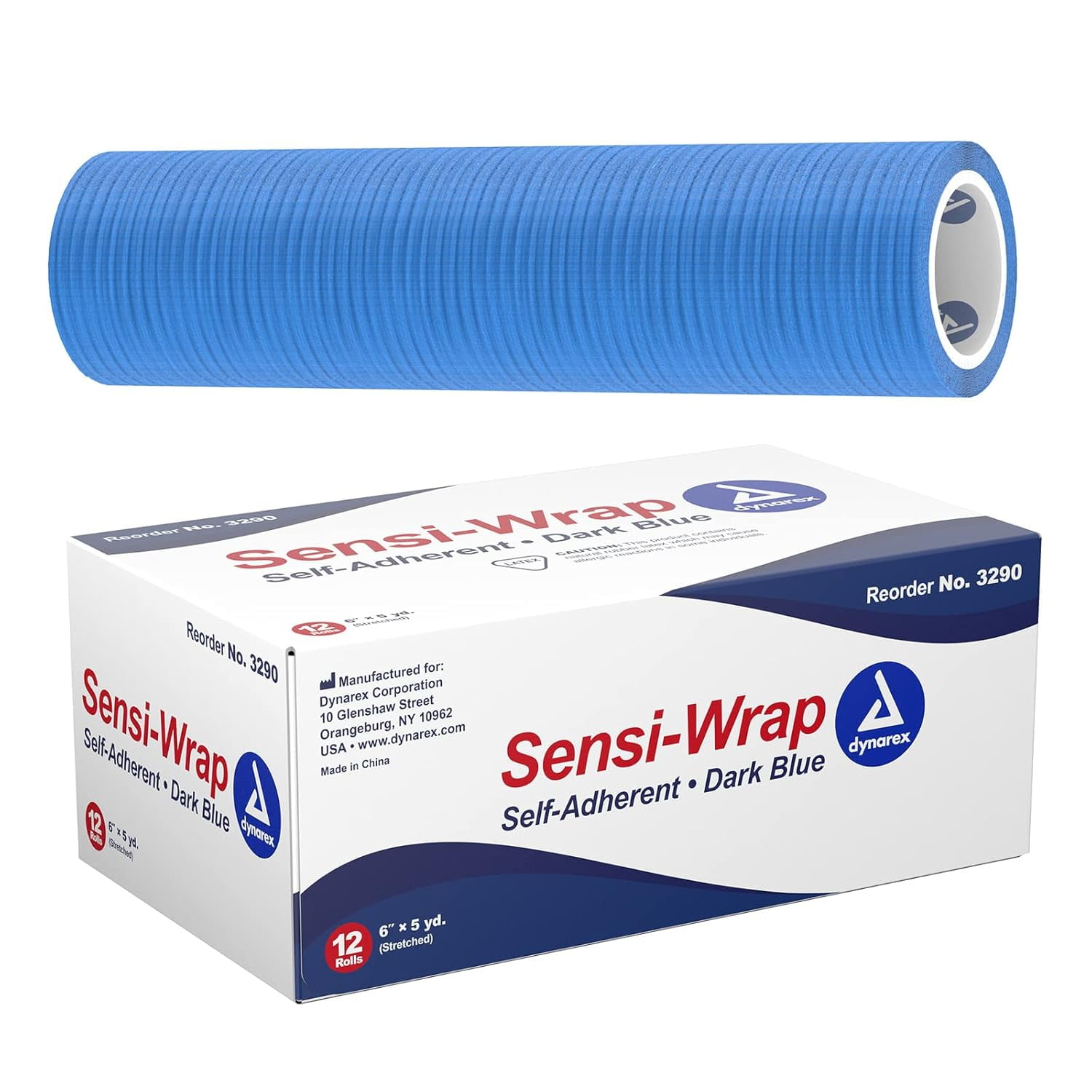 Dynarex Sensi Wrap, 12 Pack of Self Adhesive Bandage Wrap, 6"x 5 Yards ...