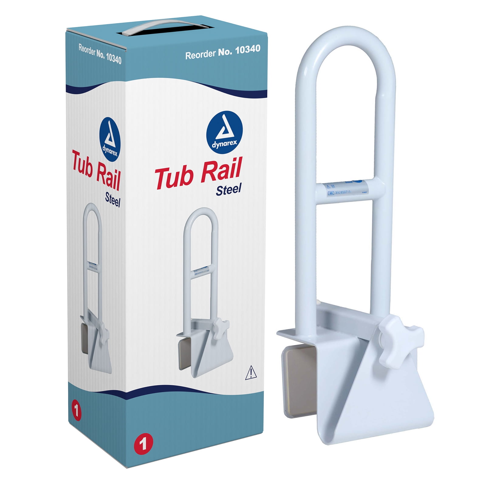 Dynarex Steel Clamp-On Tub Rail, Provides Stable and Safe Assistance ...