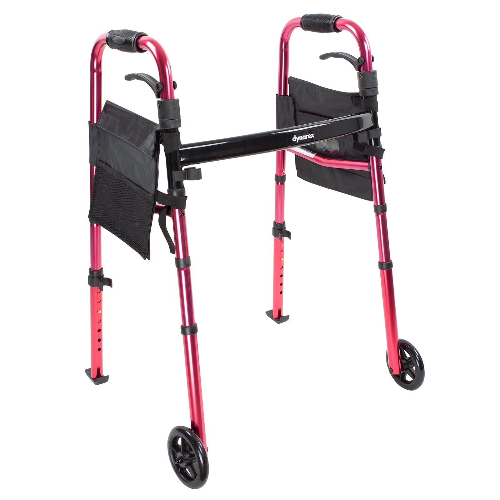 Dynarex Travel Walker with Wheels is Lightweight with Ski Glide Tips to ...