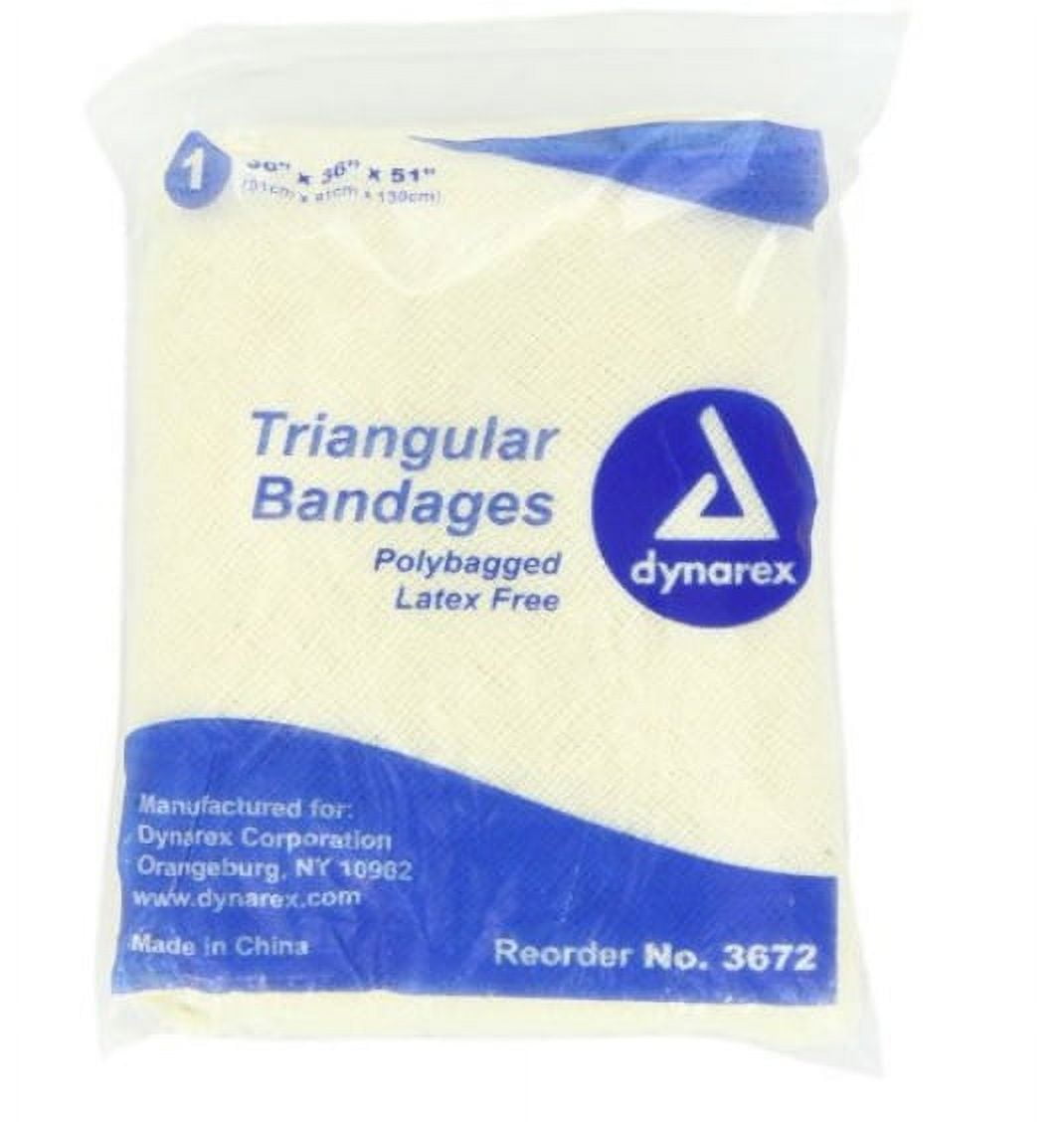 Dynarex Triangular Bandage 36x36x51, 12 Count - Walmart.com
