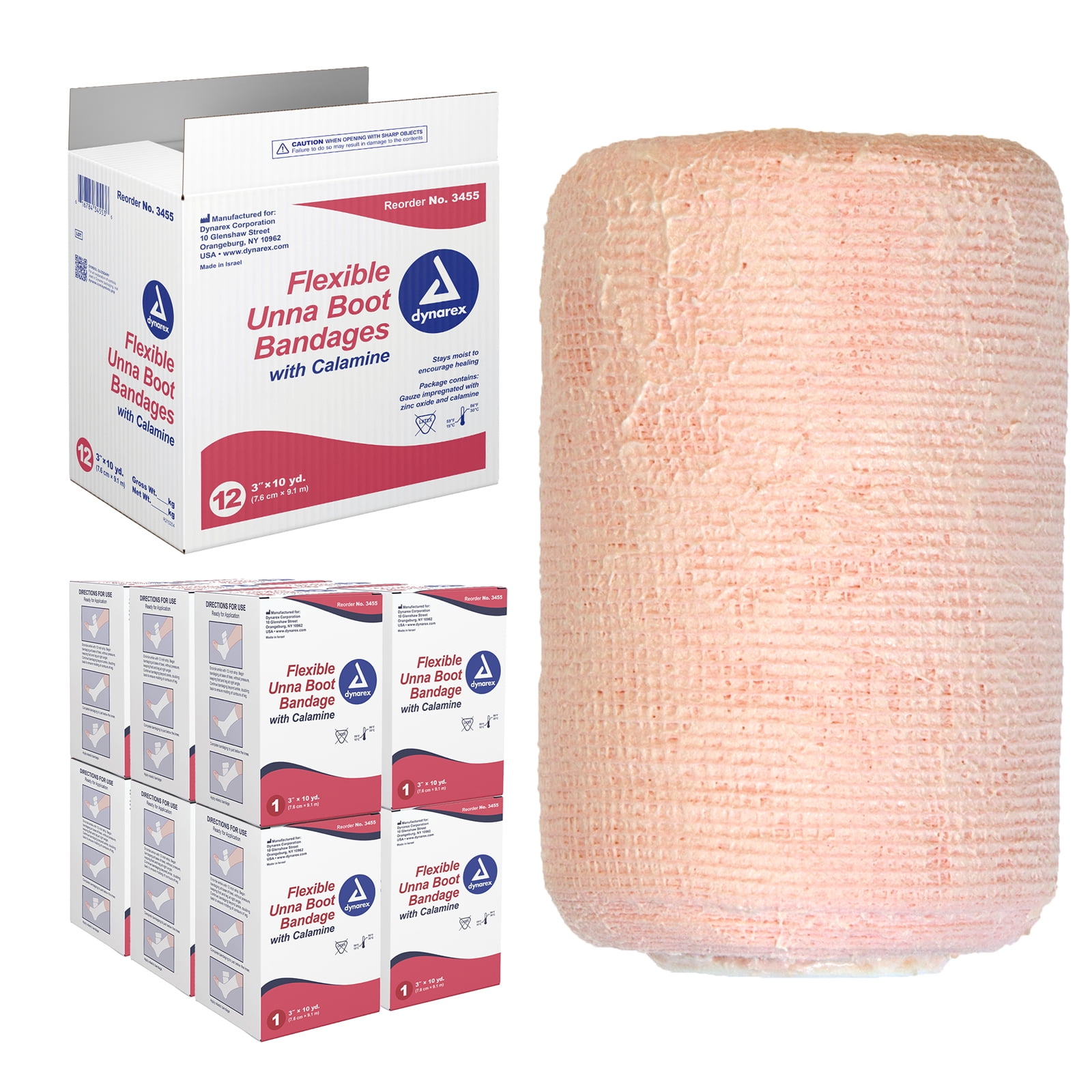 Dynarex Unna Boot Bandage, Individually Packaged, Provides Customized ...