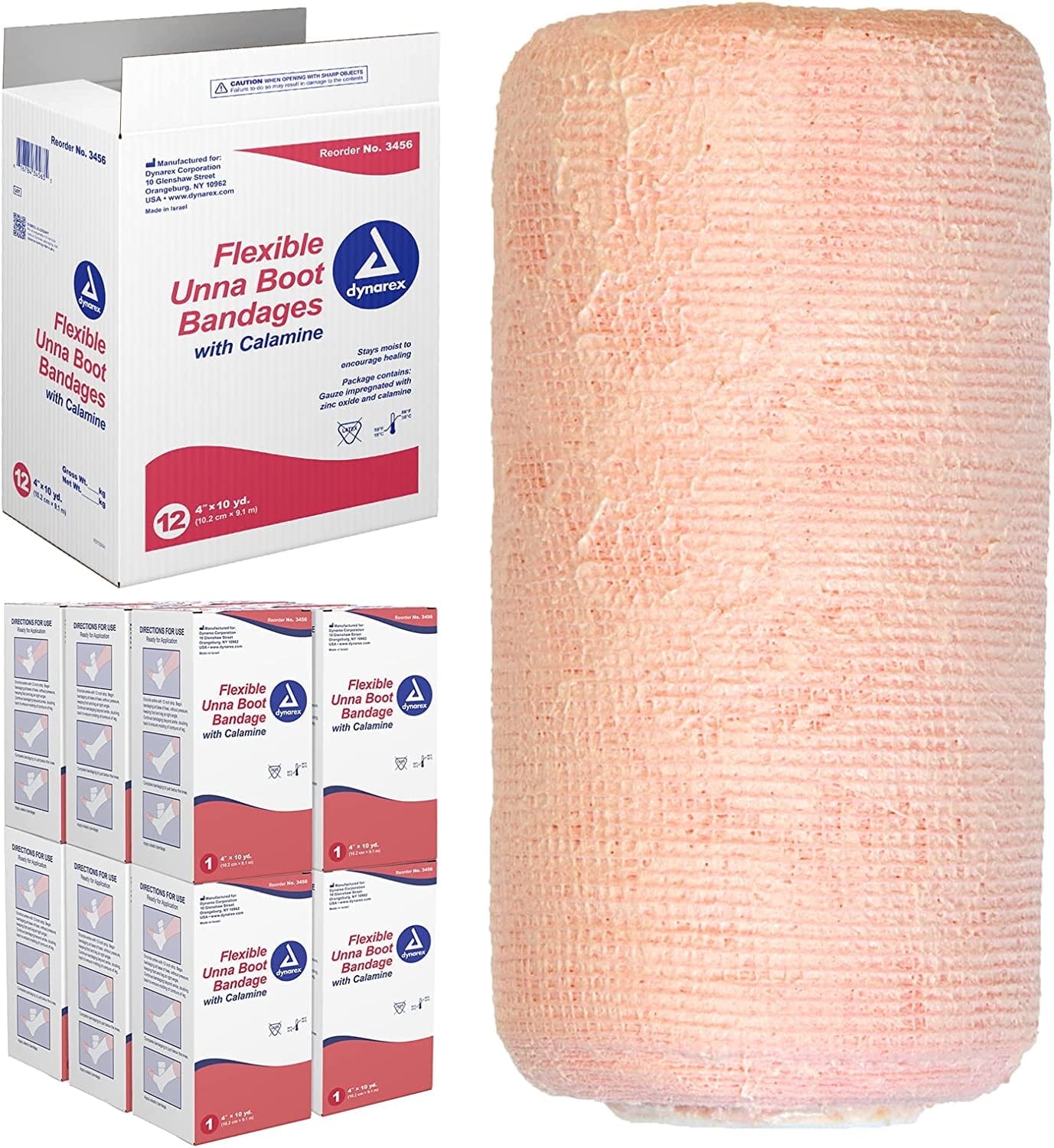 Dynarex Unna Boot Bandage, Individually Packaged, Provides Customized ...