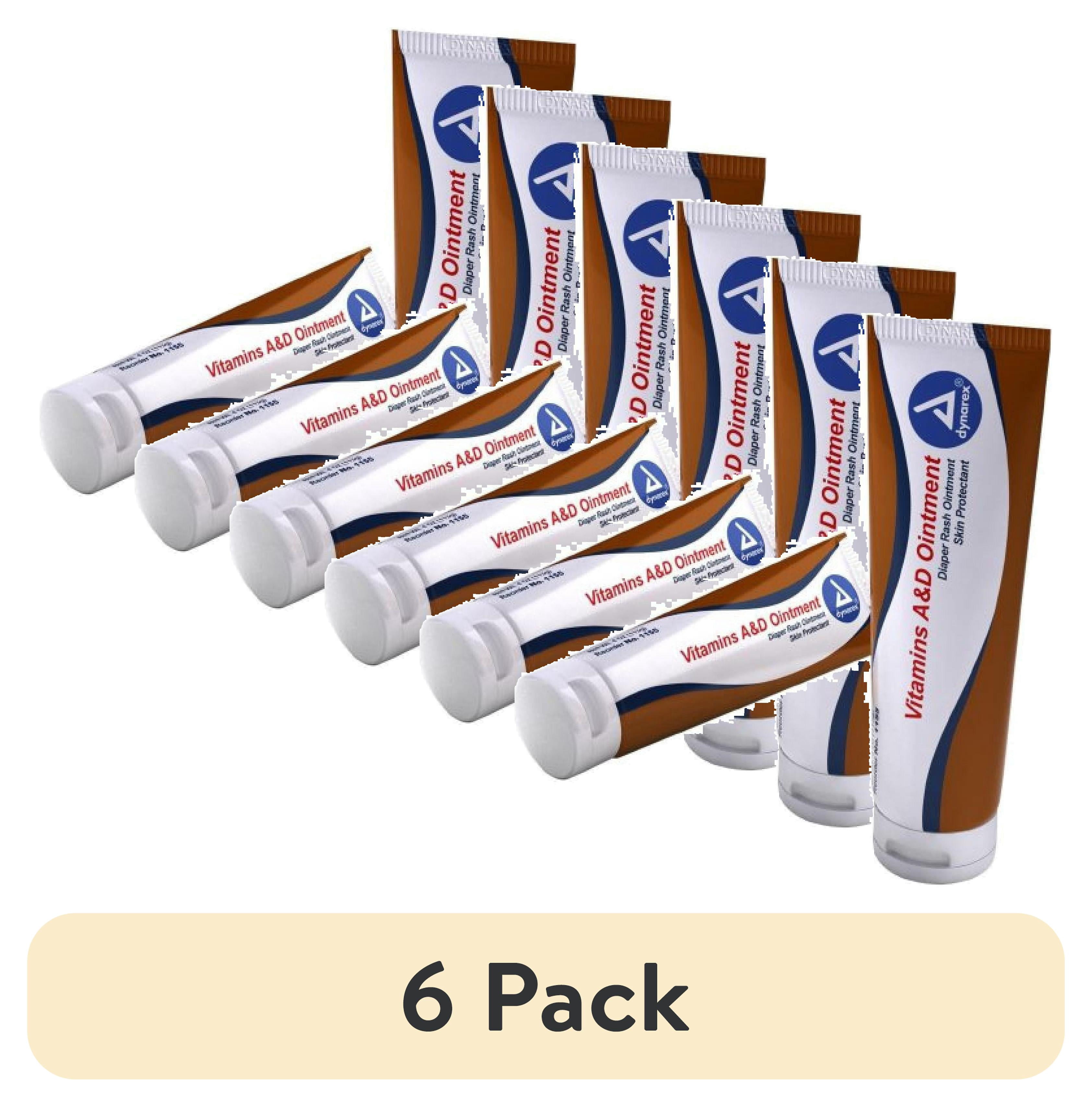 (6 pack) Dynarex Vitamin A & D Ointment - 4 ounce Flip Top Tube, 1 ...