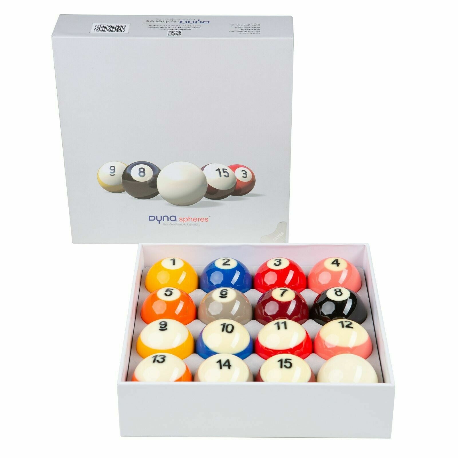Dynasphere "Silver" 2-1/4 in. Belgian Billiards Pool Balls - Walmart.com