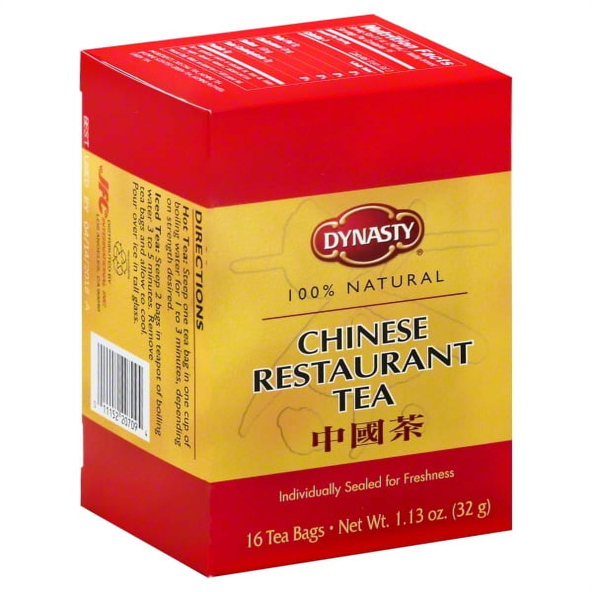 Dynasty Chinese Restaurant Tea, Oolong Jasmine Green Blend, 16 Tea Bags ...