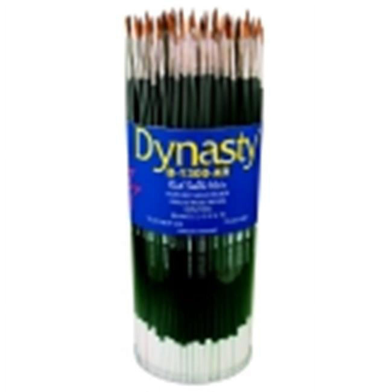 Dynasty B-1300Ar Round Red Sable Hair Long Hardwood Handle Artists ...