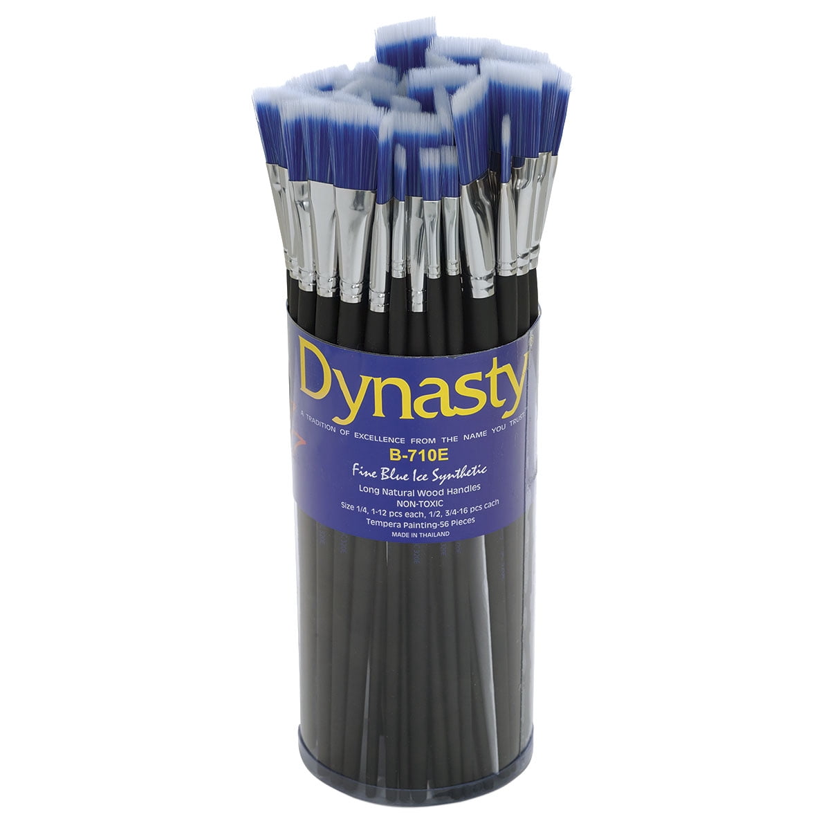 Dynasty Blue Ice Brush Canister - Easel Brushes, Set of 60 - Walmart ...