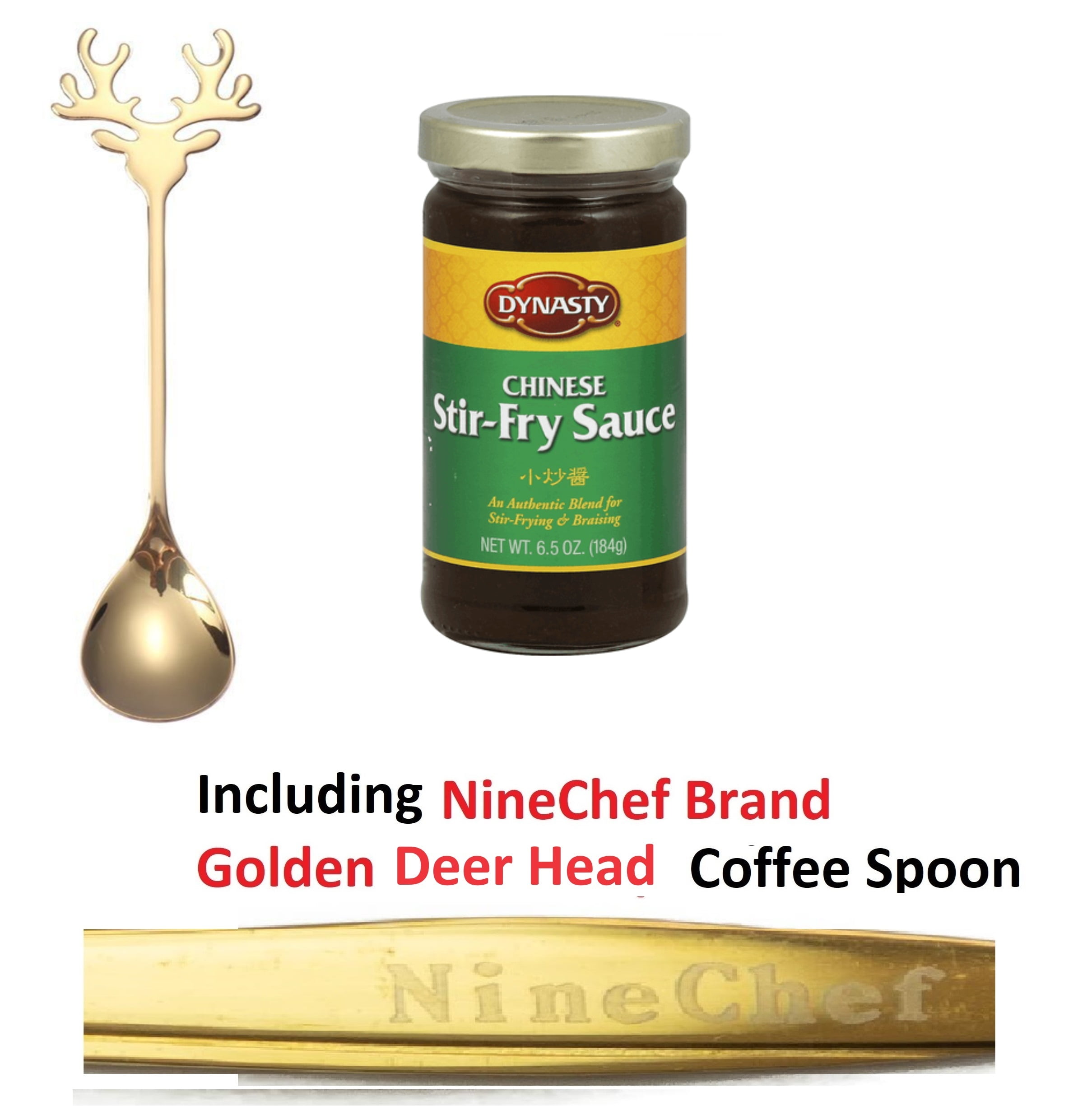 Dynasty Chinese Stir Fry Sauce 6.5 oz 184g (Pack 1) Plus NineChef Brand ...