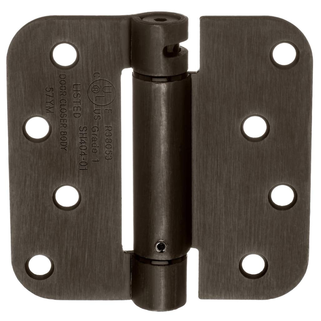 Dynasty Hardware 4 inch Spring Loaded Door Hinge Self Closing with 5/8 ...