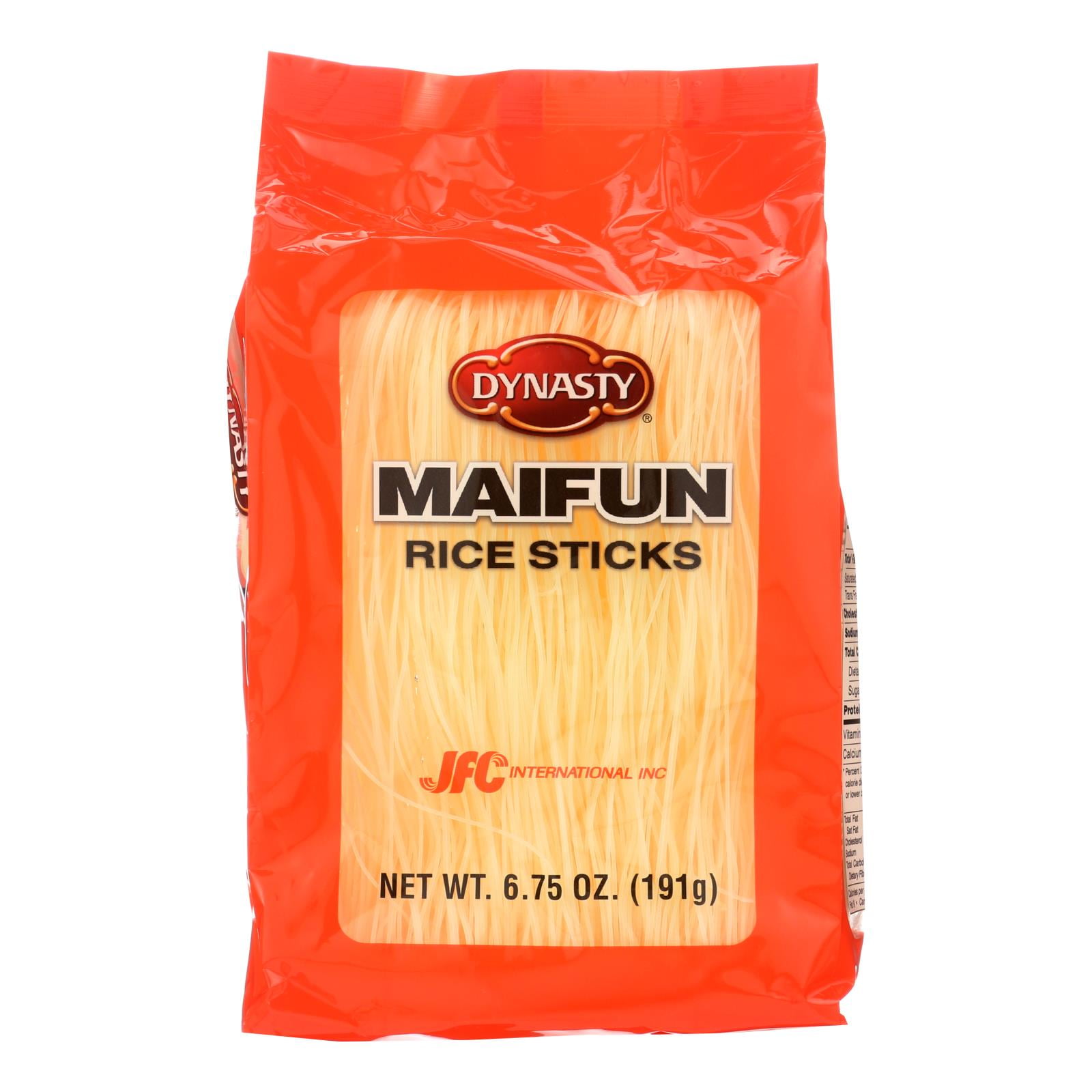 Dynasty Maifun Rice Sticks, Dried, 6.75 oz Bags (Pack of 12) - Walmart.com