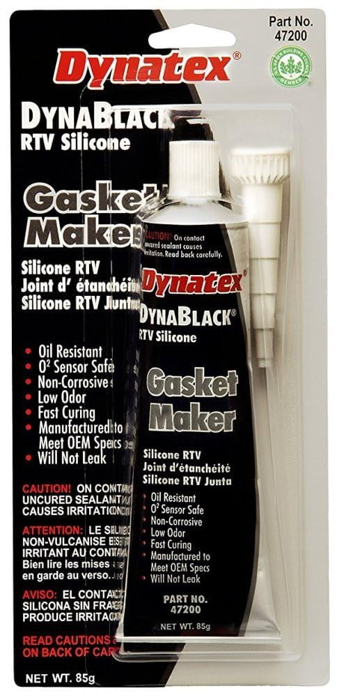 Dynatex 47200 DynaBlack RTV Silicone Gasket Maker - L/V Oxime 85g Tube ...