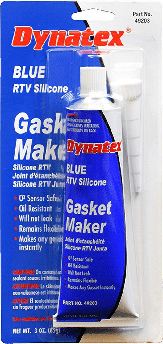 Dynatex 49203 Blue RTV Silicone Gasket Maker - L/V 3 Oz. - Walmart.com