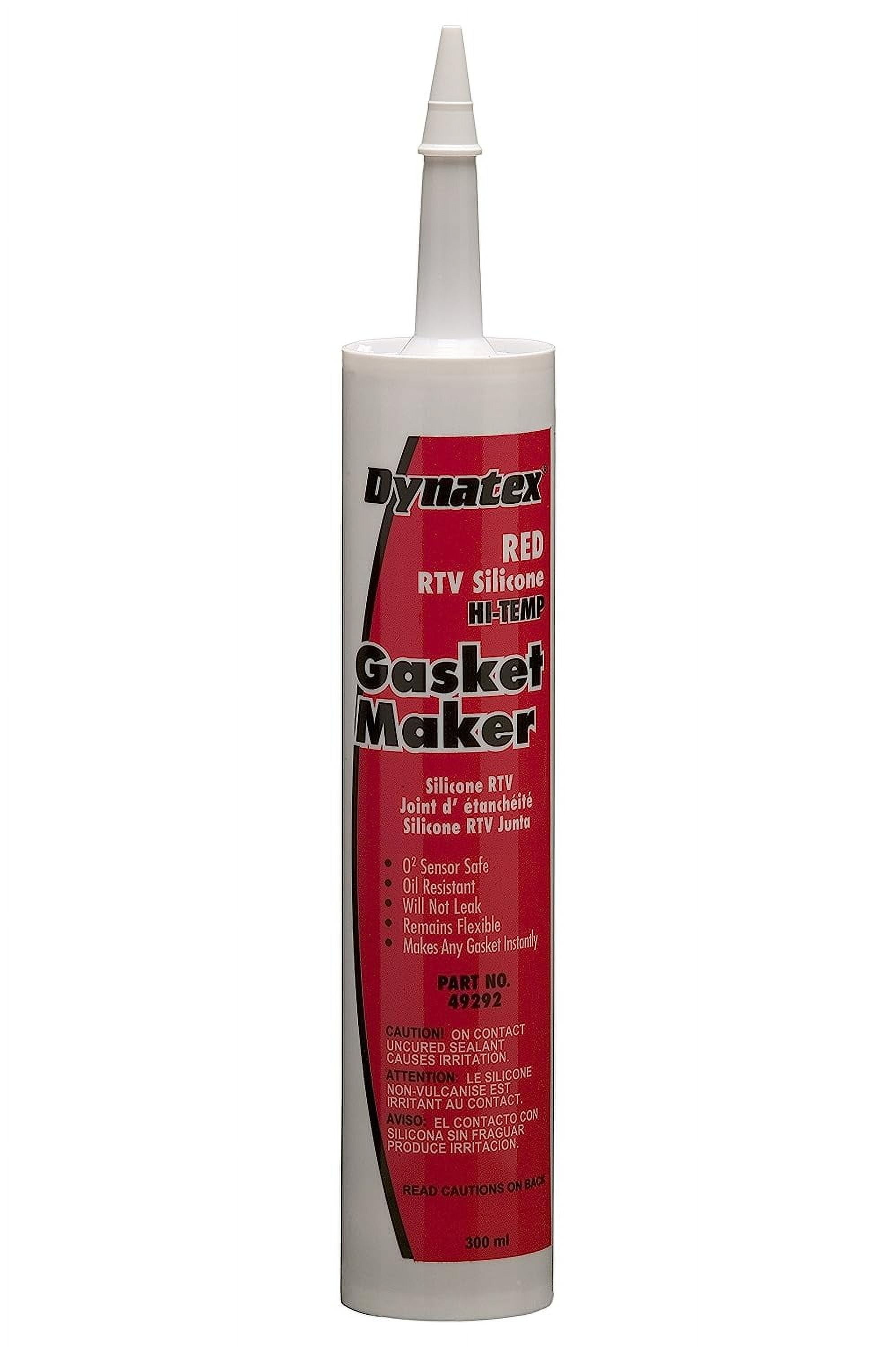 Dynatex 49292 Red Hi-Temp RTV Silicone Gasket Maker - L/V 300ml ...