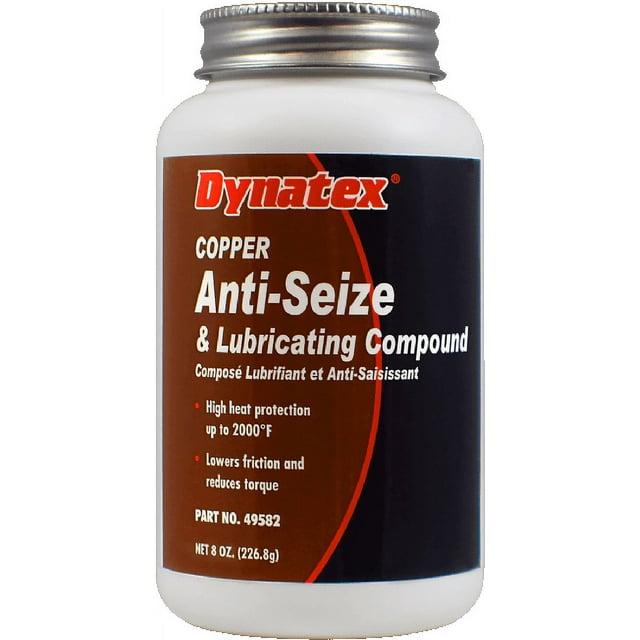 Dynatex 49582 Copper Anti-Seize & Lubricating Compound 8 Oz. Brush Top - Walmart.com