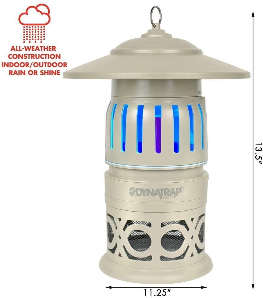 DynaTrap DT1050-DEC2 Outdoor Insect Trap, 1/2 Acre, Stone Finish, UV ...