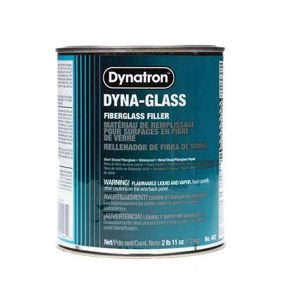 Dynatron 462 462 Short Strand Fiberglass Reinforced Body Filler, 1 qt Can, Green, Liquid/Paste ...