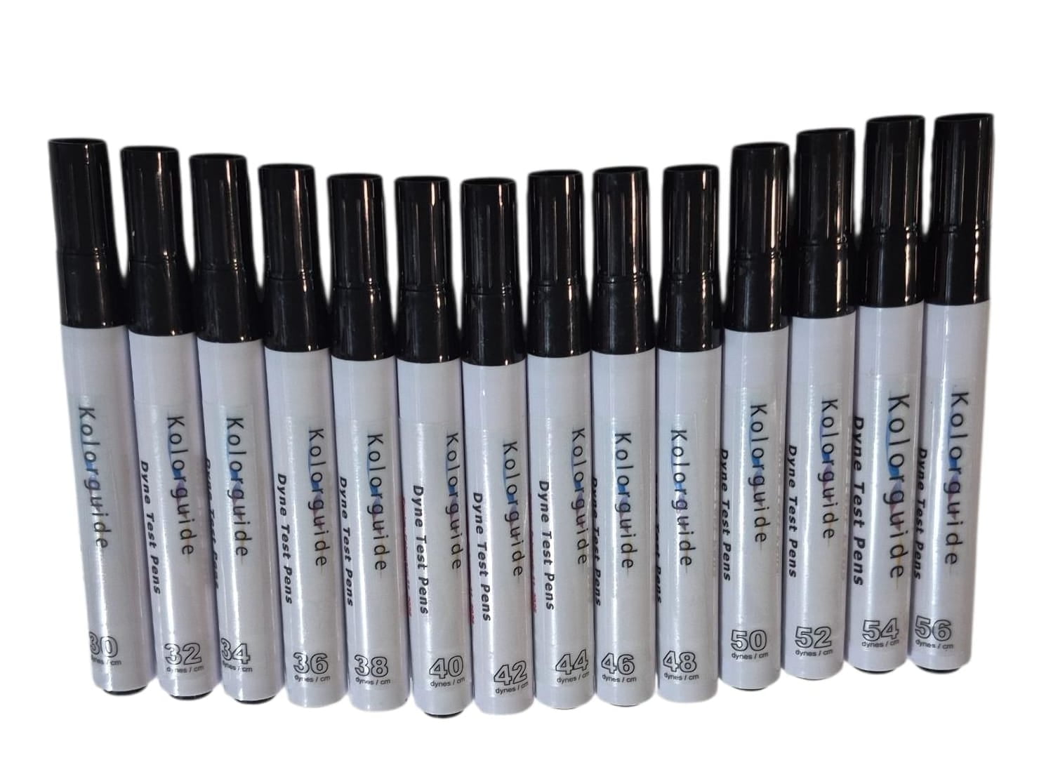 Dyne Test Pens Kit for Poly Films – 14 Units (30–56 Dyne/cm) By ...