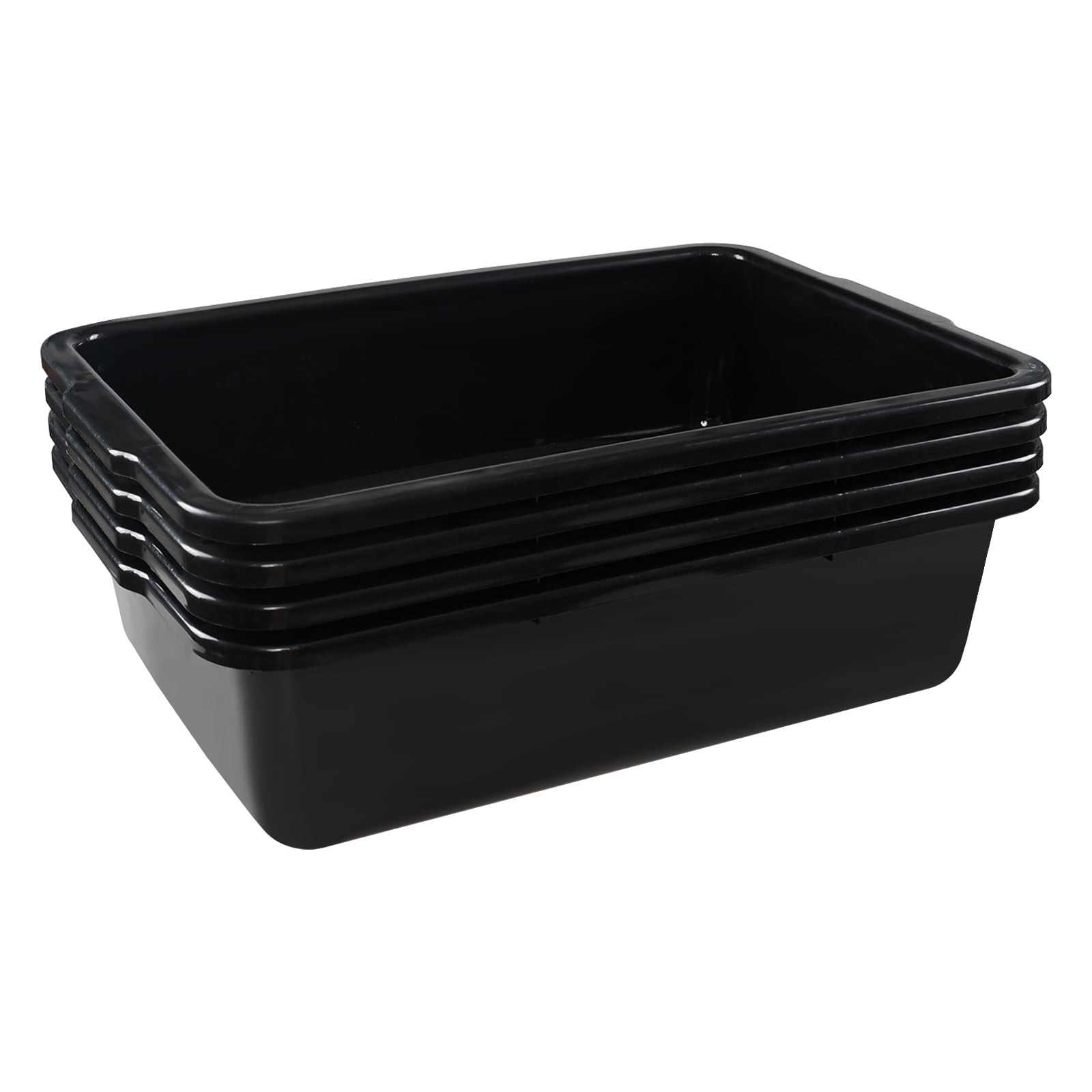 DynkoNA 4 Pack 32 L Plastic Large Commercial Bus Tubs, Large Restaurant ...