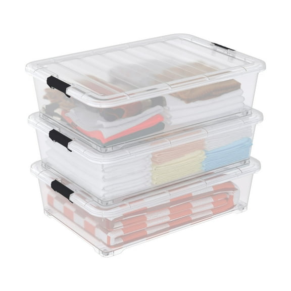 Shallow Underbed Storage Containers