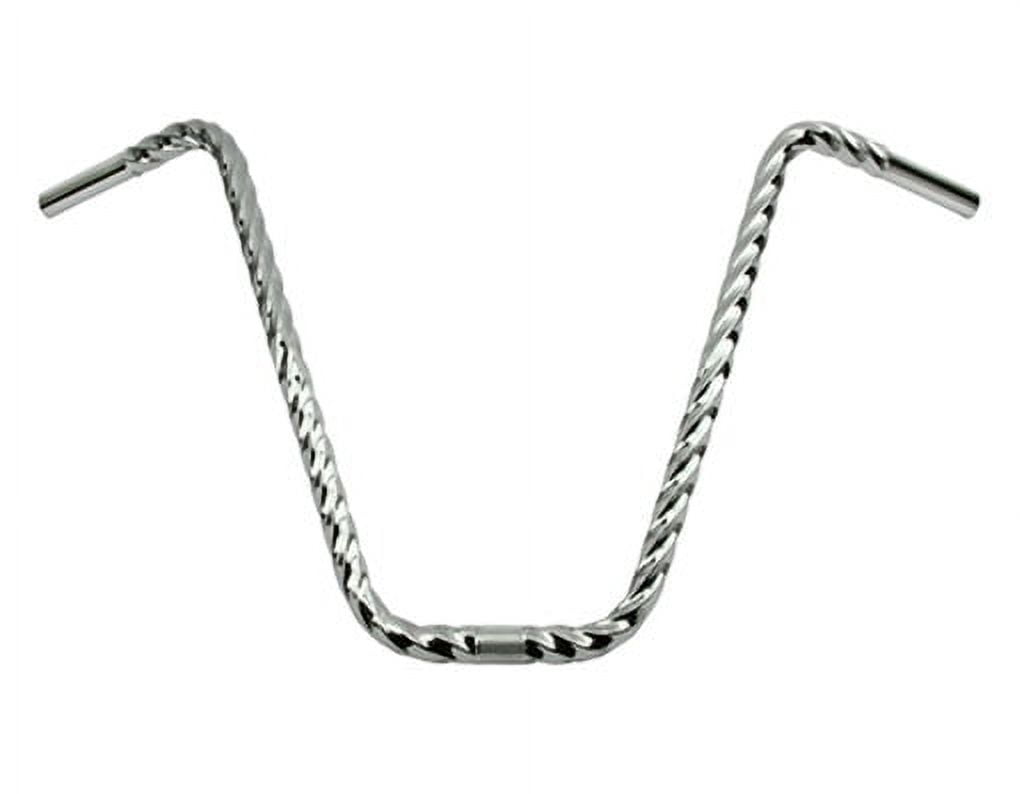 Dyno Square Twisted Handlebar 16" 25.4mm Chrome. Bike handle bar ...